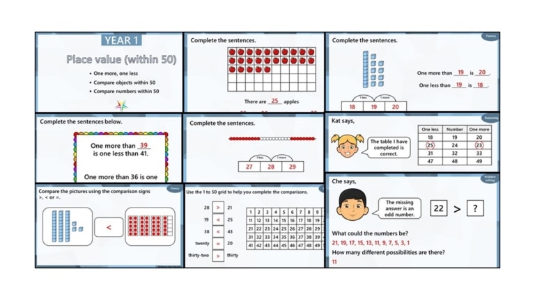 Place value (within 50) week 6 | Presentation – Primary Stars Education