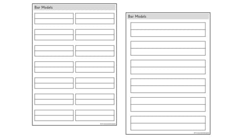 Bar models | Template – Primary Stars Education