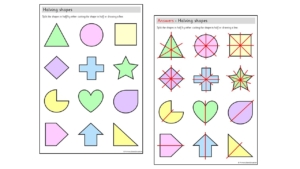 Halving shapes | Activity – Primary Stars Education
