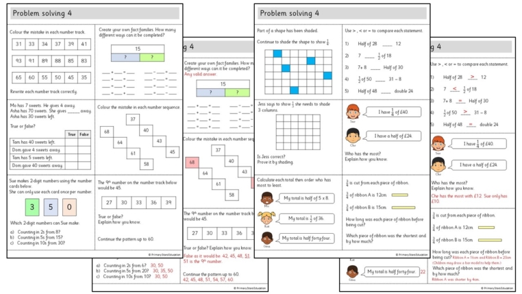 Year 2 - Problem Solving (4) | Problem Solving – Primary Stars Education