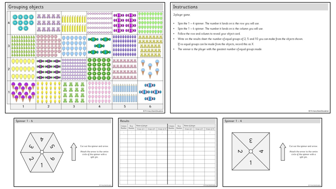 Grouping objects | Game – Primary Stars Education