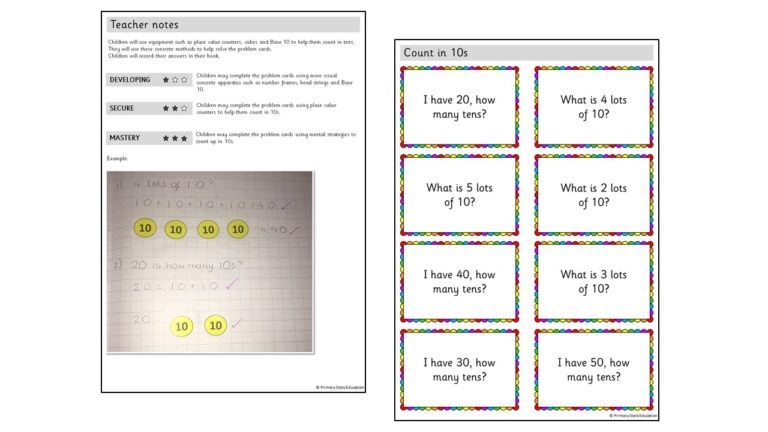 Count in 10s | Practical – Primary Stars Education