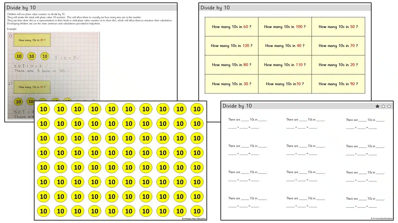 Divide by 10 | Practical – Primary Stars Education