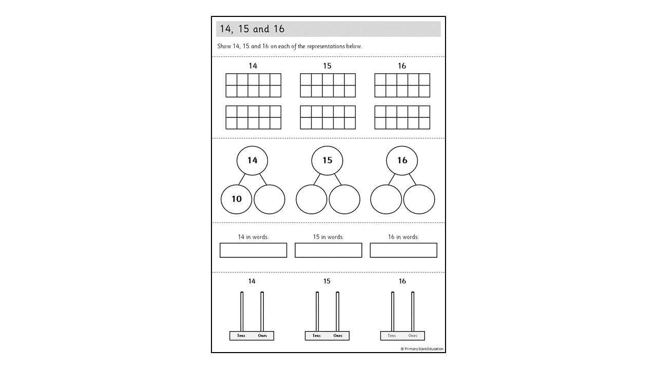 14, 15 and 16 | Activity – Primary Stars Education