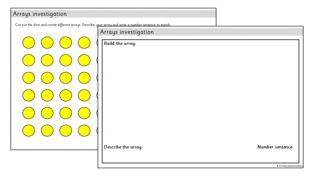 Arrays | Investigation – Primary Stars Education